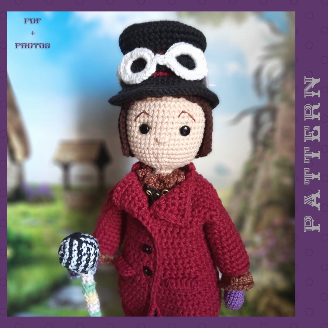 Willy Wonka Amigurumi Crochet Pattern the Chocolate Guy PDF English ...