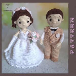 Amigurumi Bride and Groom Crochet Pattern Wedding Crochet Doll PDF ...