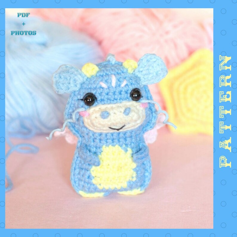 Rag Doll Dragon Crochet Pattern Amigurumi Dragon PDF Tutorial - Etsy