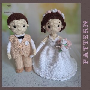 Amigurumi Bride and Groom Crochet Pattern Wedding Crochet Doll PDF ...