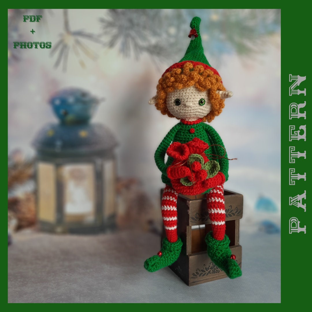 Little Santa's Helper Crochet Cute Christmas Elf Pattern - Etsy