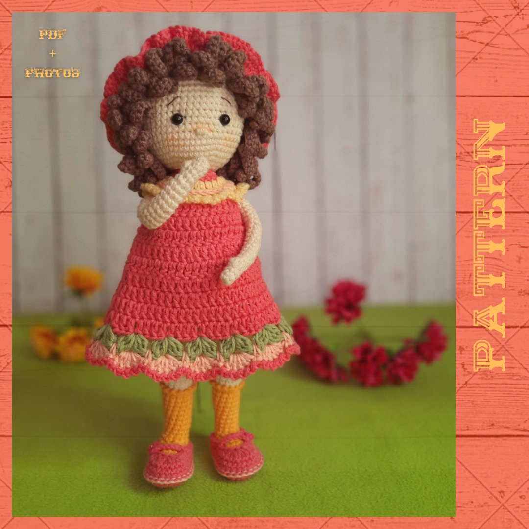 Chloe Crochet Doll Pattern Amigurumi Doll Pattern PDF English Tutorial ...