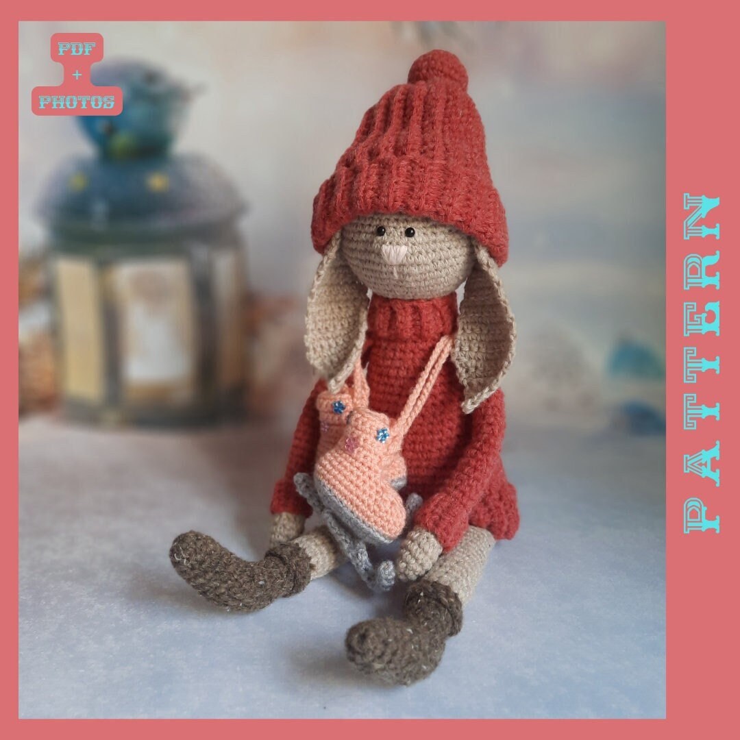 Bunny Crochet Pattern Amigurumi Rabbit Pattern PDF English - Etsy Australia