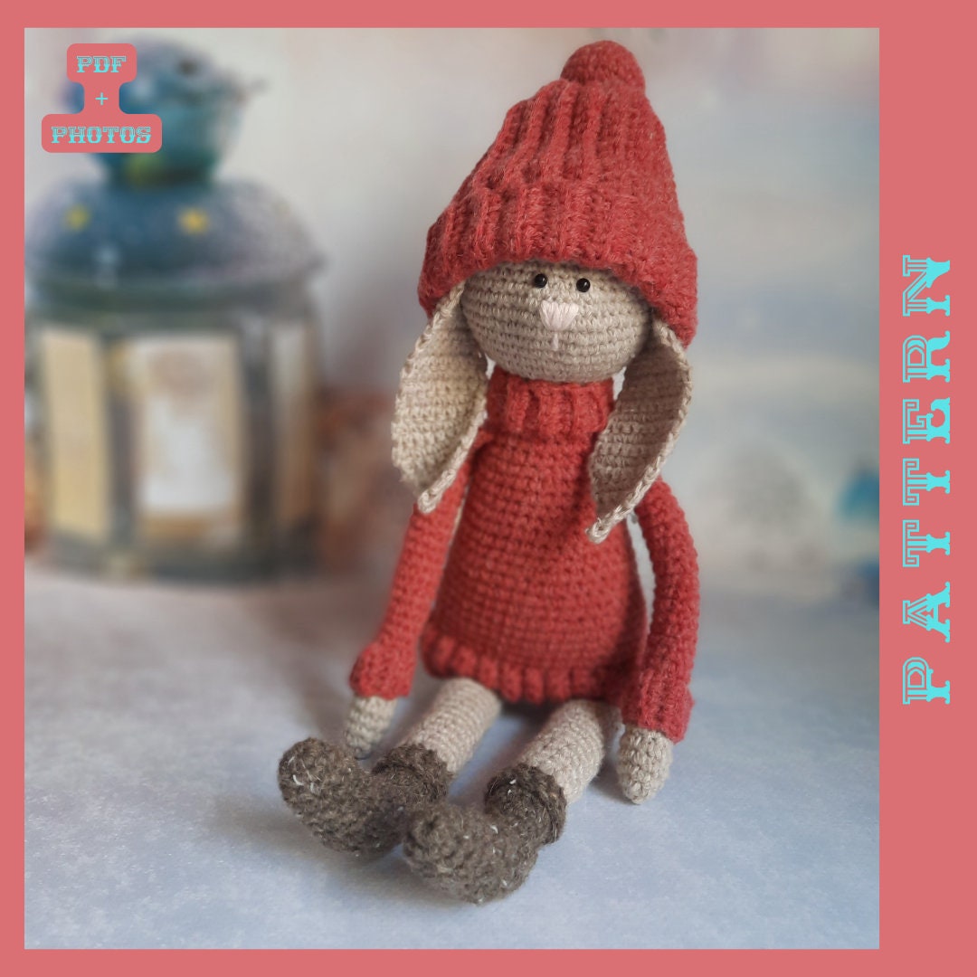 Bunny Crochet Pattern Amigurumi Rabbit Pattern PDF English - Etsy UK