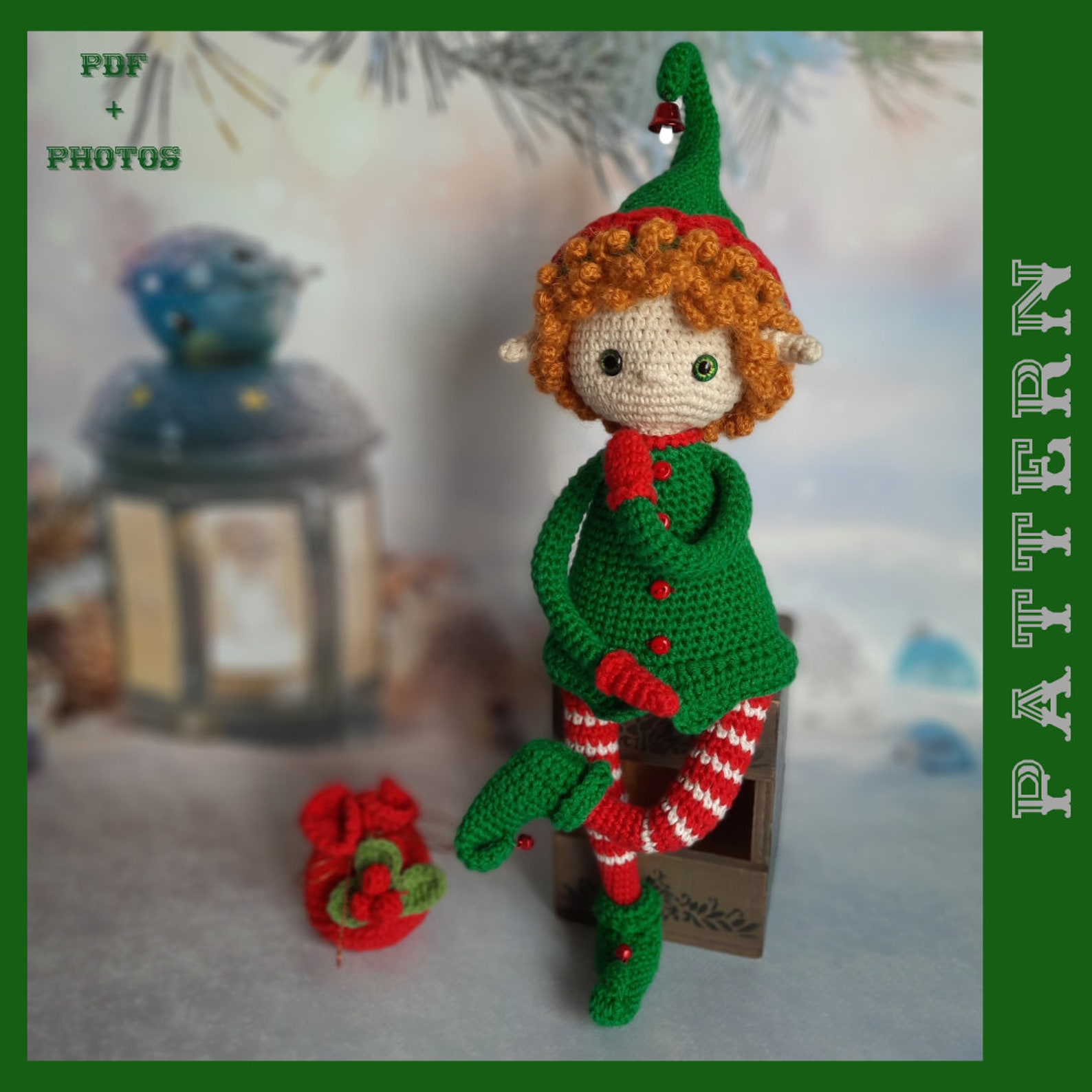 Little Santa's Helper Crochet Cute Christmas Elf Pattern - Etsy