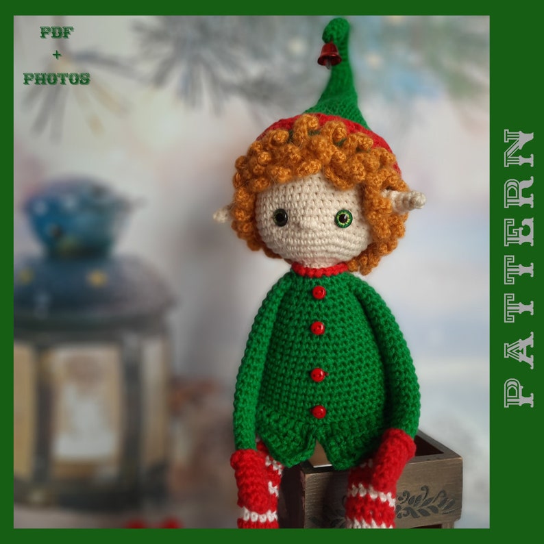 Little Santa's Helper Crochet Cute Christmas Elf Pattern - Etsy