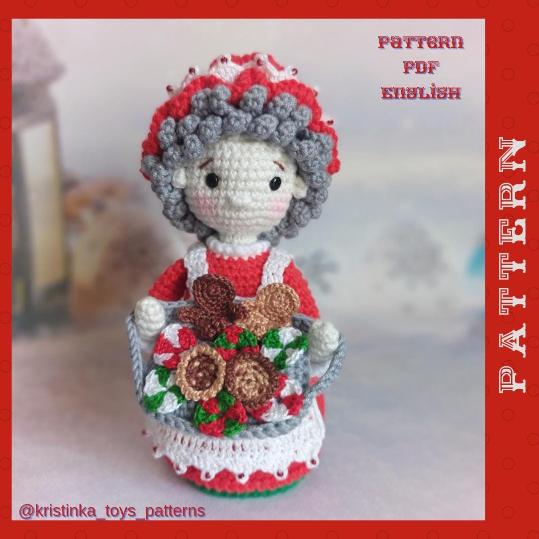 Christmas Amigurumi Mrs Claus Baker Crochet Pattern PDF English ...