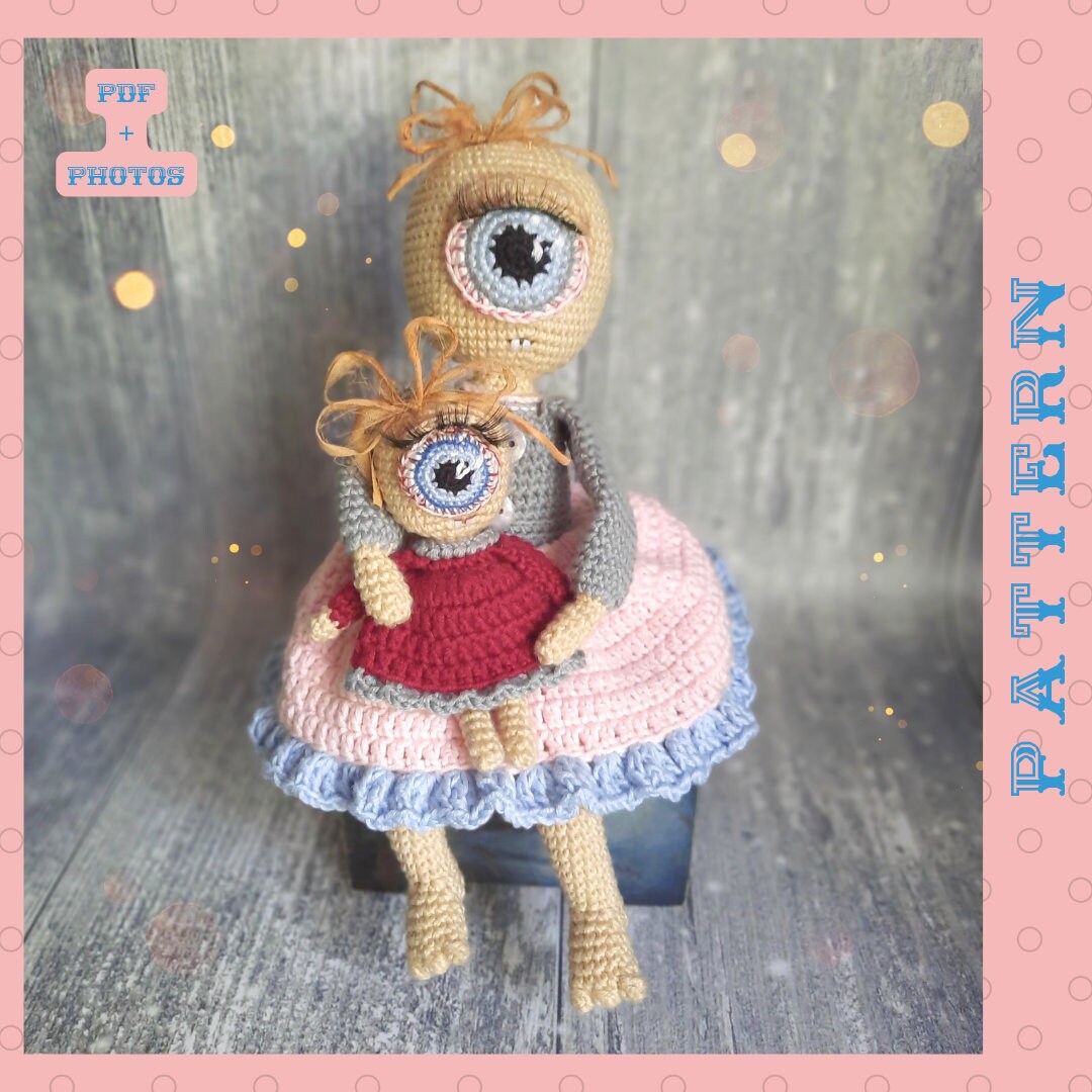 Spooky Vivien & Vivi Eyeballs Dolls Crochet Pattern Creepy - Etsy Australia