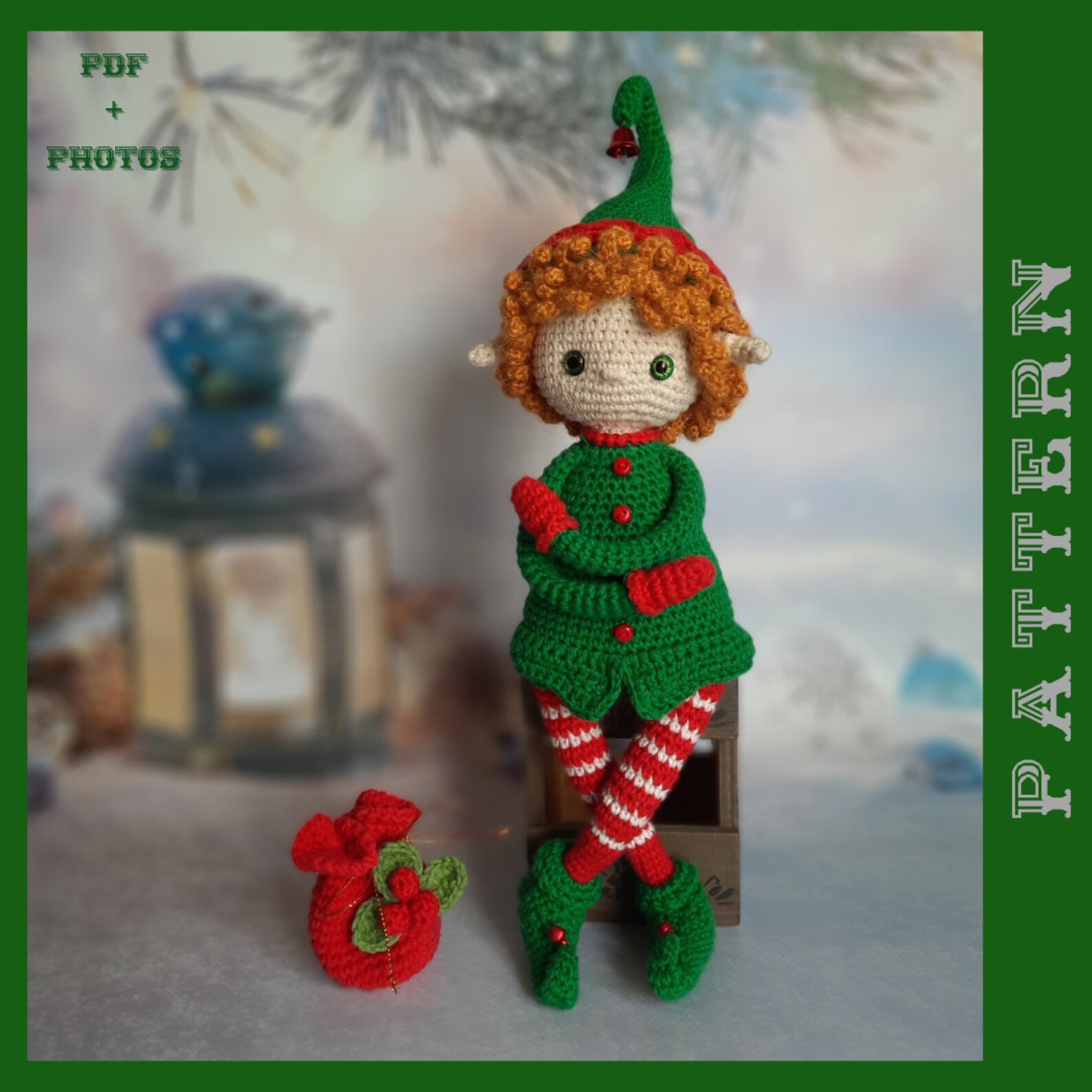 Little Santa's Helper Crochet Cute Christmas Elf Pattern - Etsy