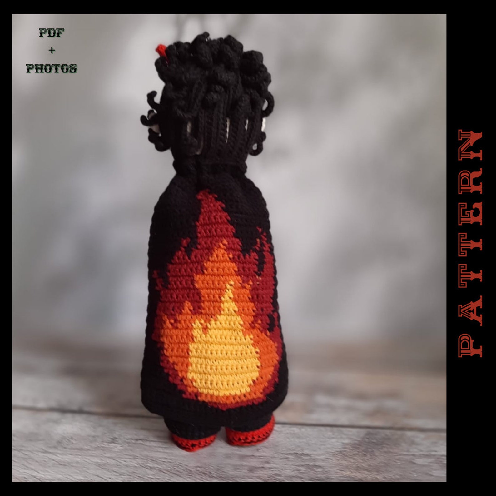Devil Crochet Doll Pattern Amigurumi Lucifer Doll PDF English Tutorial ...
