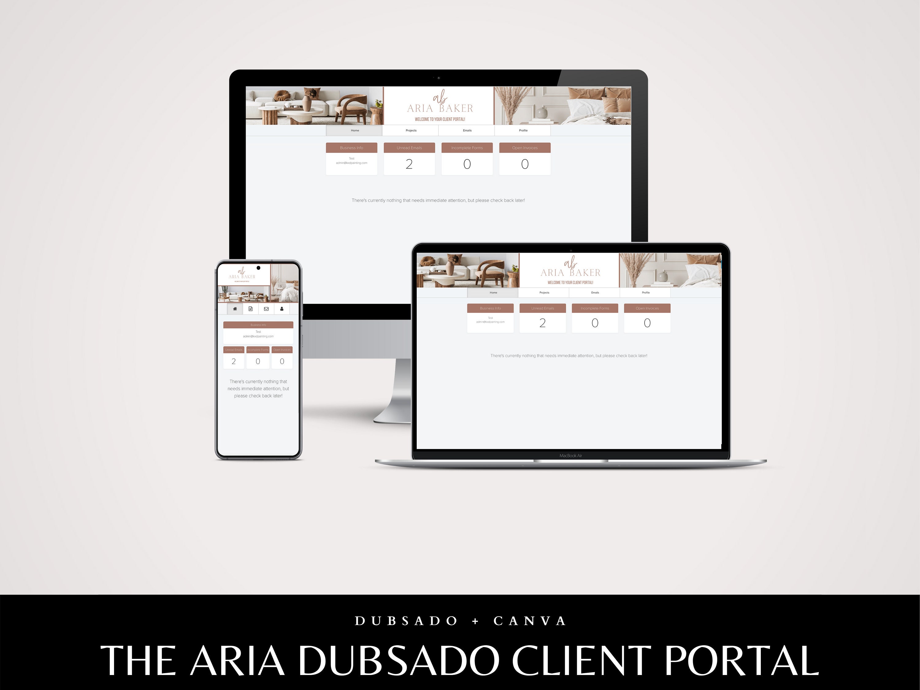 The Aria Dubsado Client Portal Template Interior Design Services ...