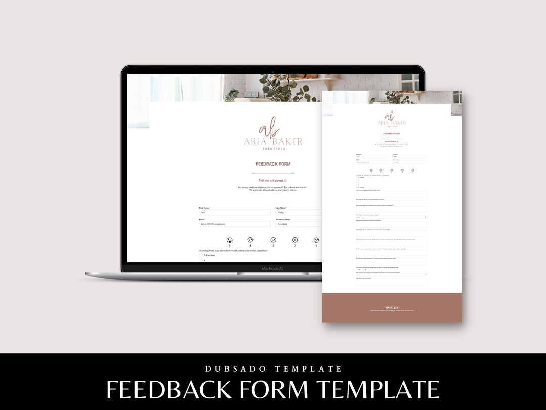 Feedback Questionnaire, Interior Design Client Questionnaire, Small ...