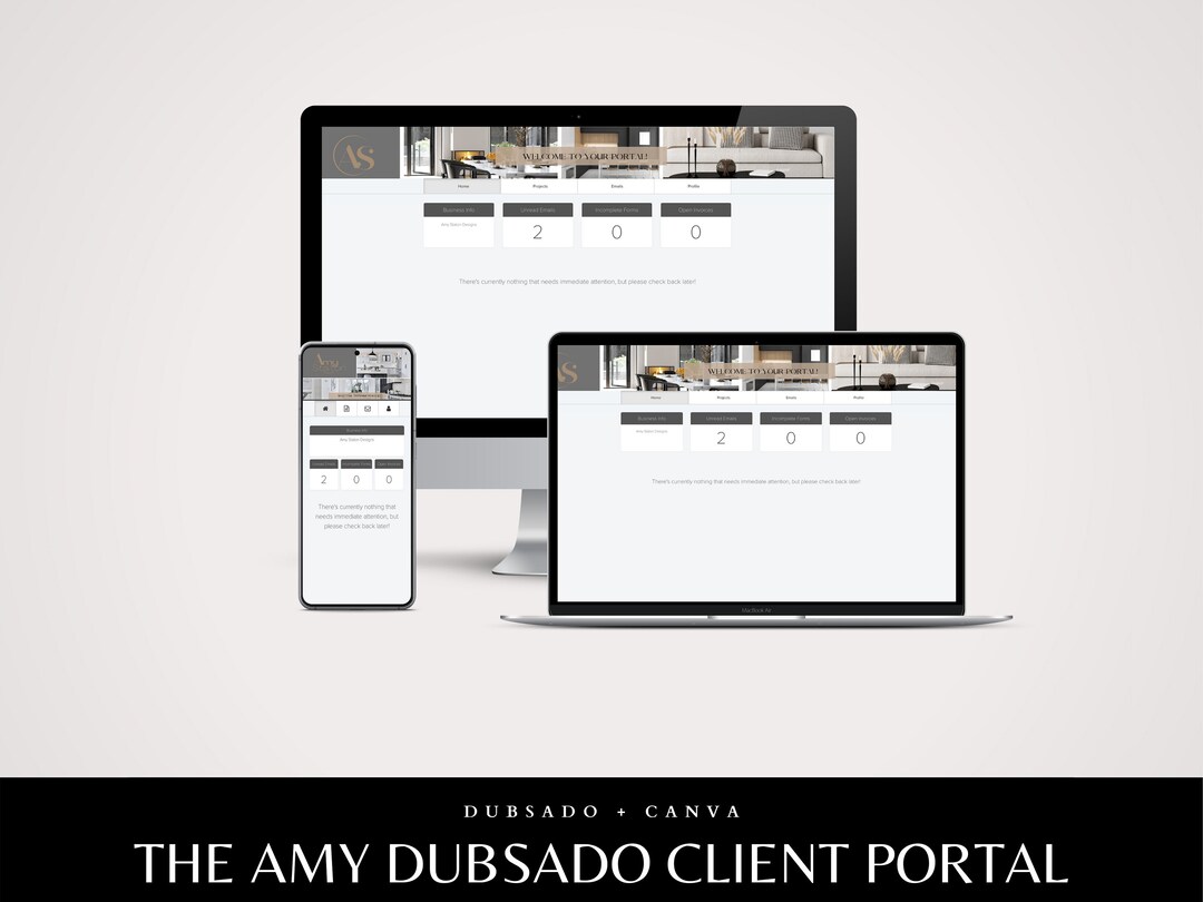 The Amy Dubsado Client Portal Template Interior Design Services ...