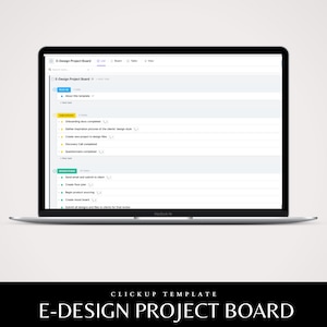 Clickup Version E-design Project Board Template Interior Design ...