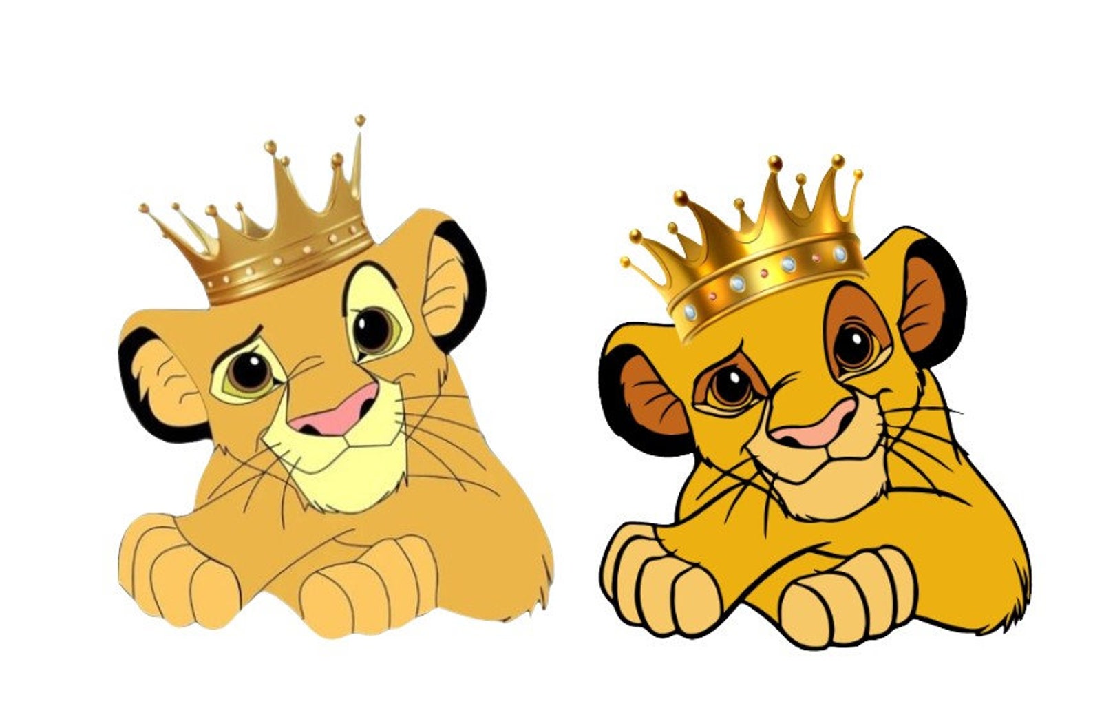 Simba With Crown Edible Images - Etsy