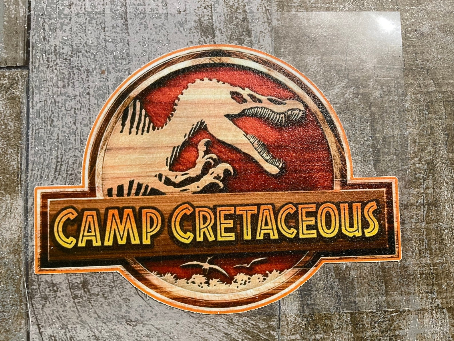 Jurassic Park/jurassic World/camp Cretaceous Logo Edible - Etsy