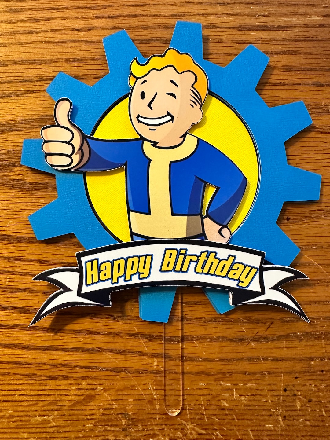 Fallout Vault Boy Cake Topper - Etsy