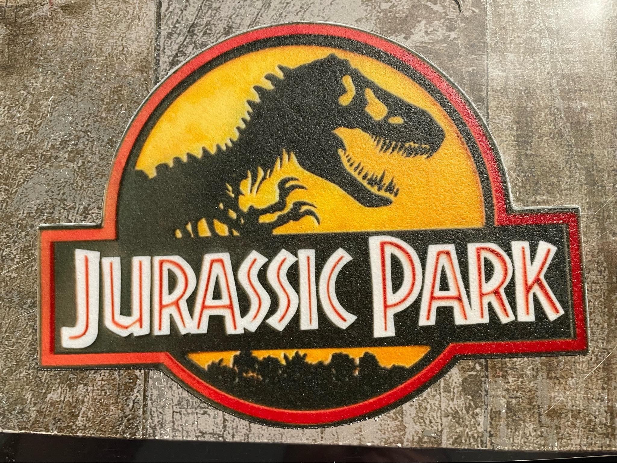 Jurassic Park/jurassic World/camp Cretaceous Logo Edible - Etsy