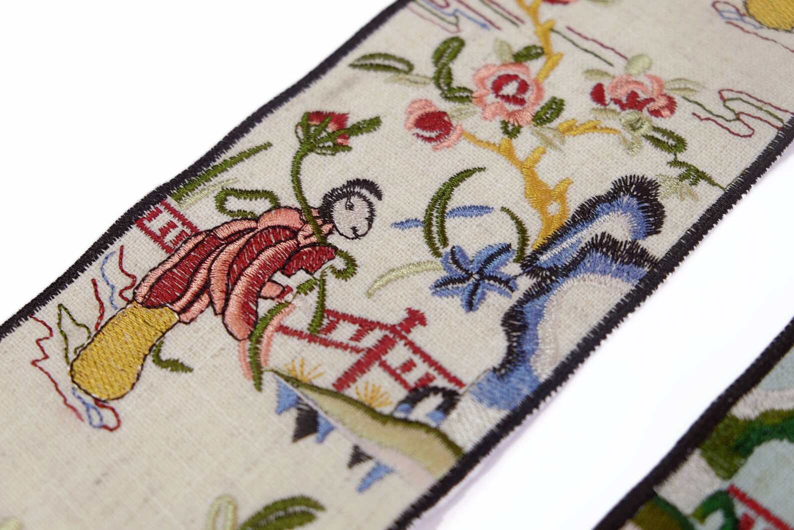 Natural Linen Embroidery Decorative Tape High-quality - Etsy