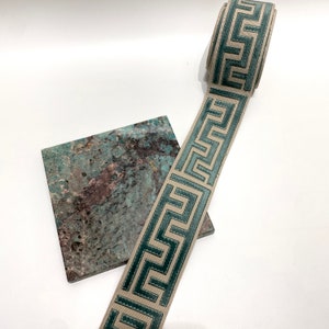 Embroidered Greek Key Border Decoration, Curtain Trim, DIY Fabric ...