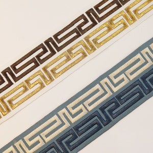 Embroidery Greek Key Trim Tapetrim by the Yard - Etsy