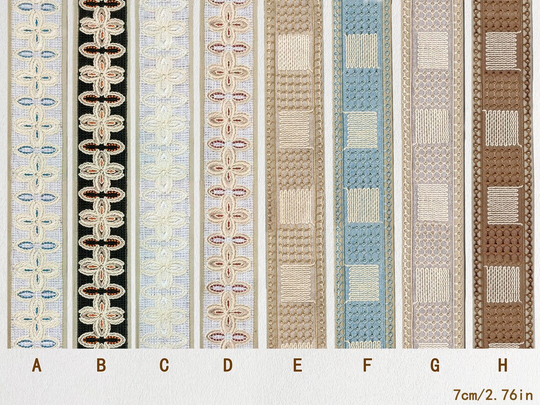 The Linen Embroidery Trim is Suitable for Curtains, Sofas, and Home ...