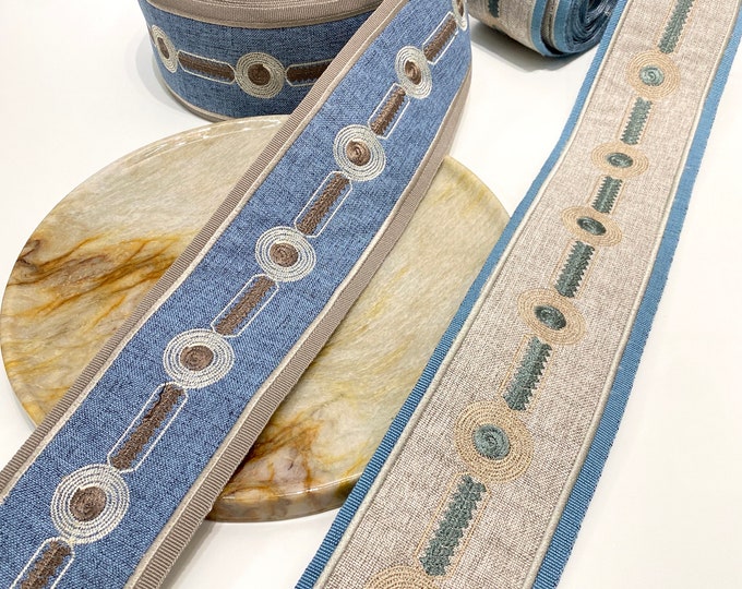Embroidered Trims for Drapery, Curtain Tapes, Upholstery Ribbon, Pillow ...