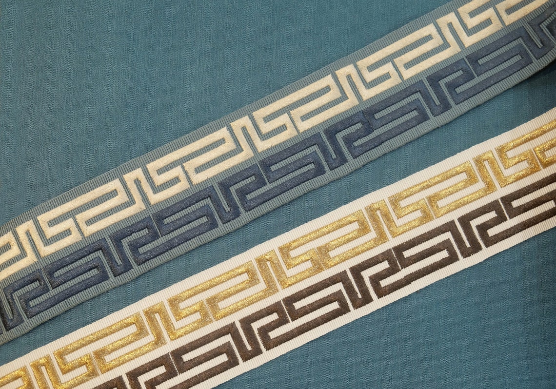 Embroidery Greek Key Trim Tapetrim by the Yard - Etsy