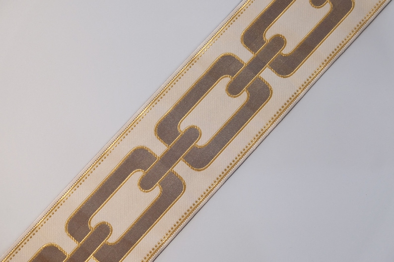 Jacquard Curtain Trim: Yarn-dyed Fabric Decoration (3.4 Inches) - Etsy