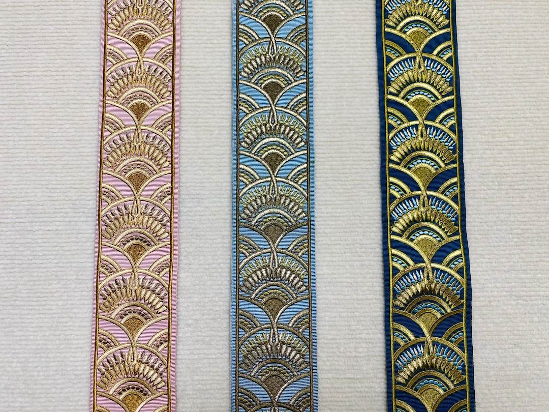 Embroidered Boho Trim: 3.15" Wide Fabric Tape - Etsy