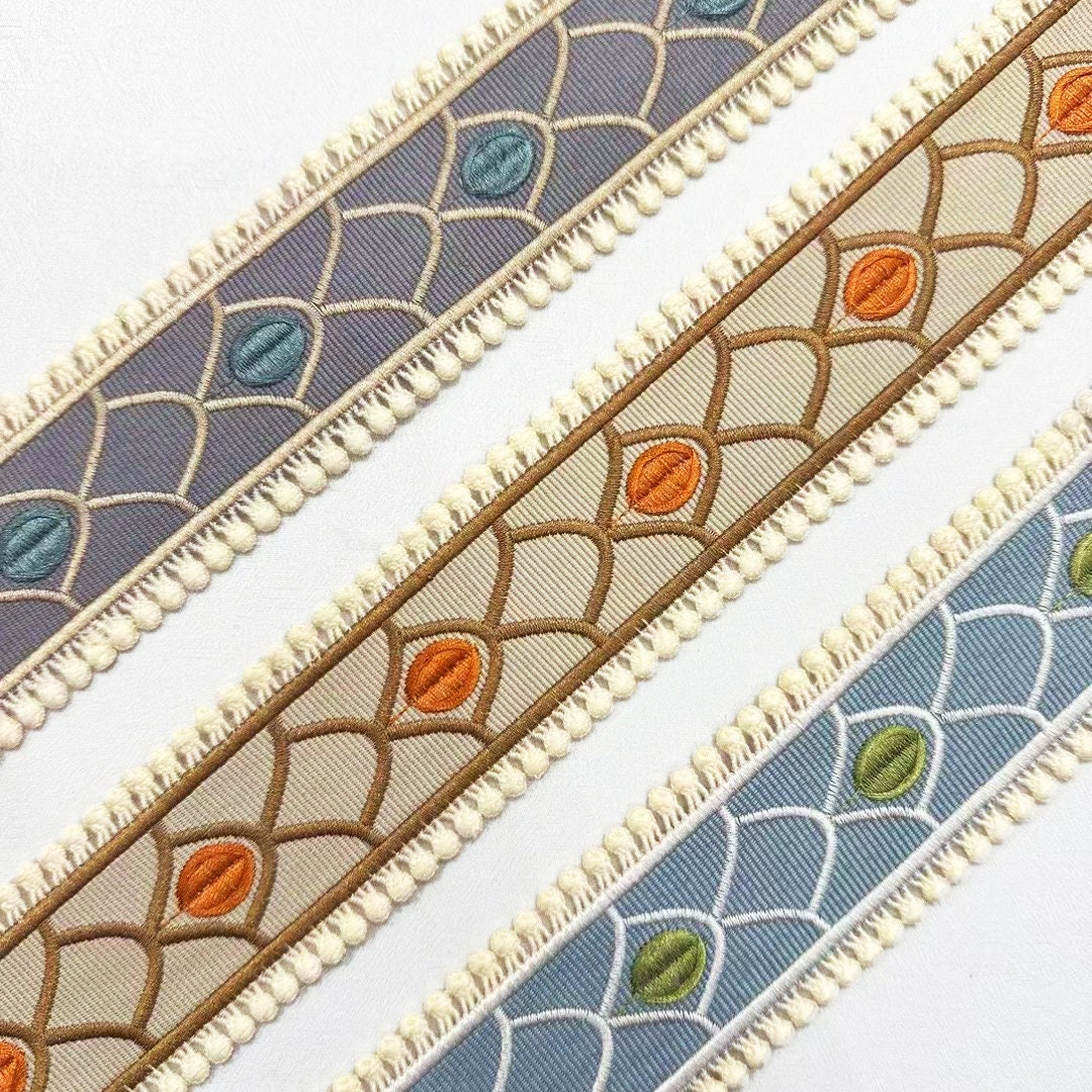 Designer Trim With Fabric Embroidery Tape, Featuring High Quality ...