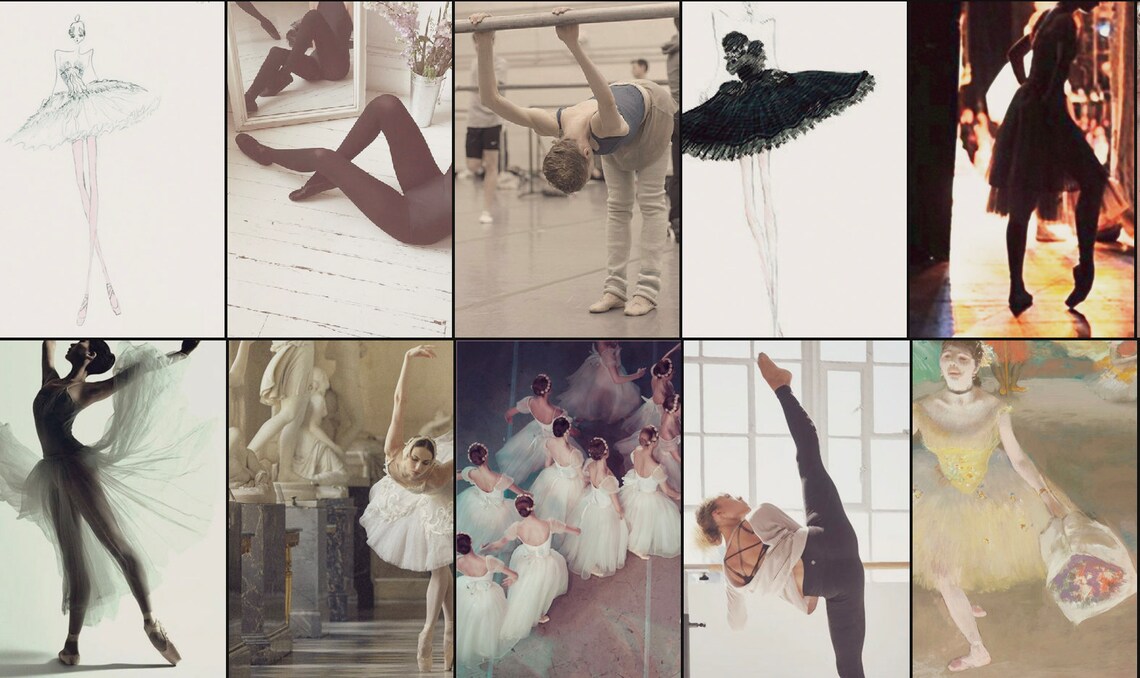 Ballet Inspired Wall Collage 60 4 X 6" Pieces Digital Art - Etsy