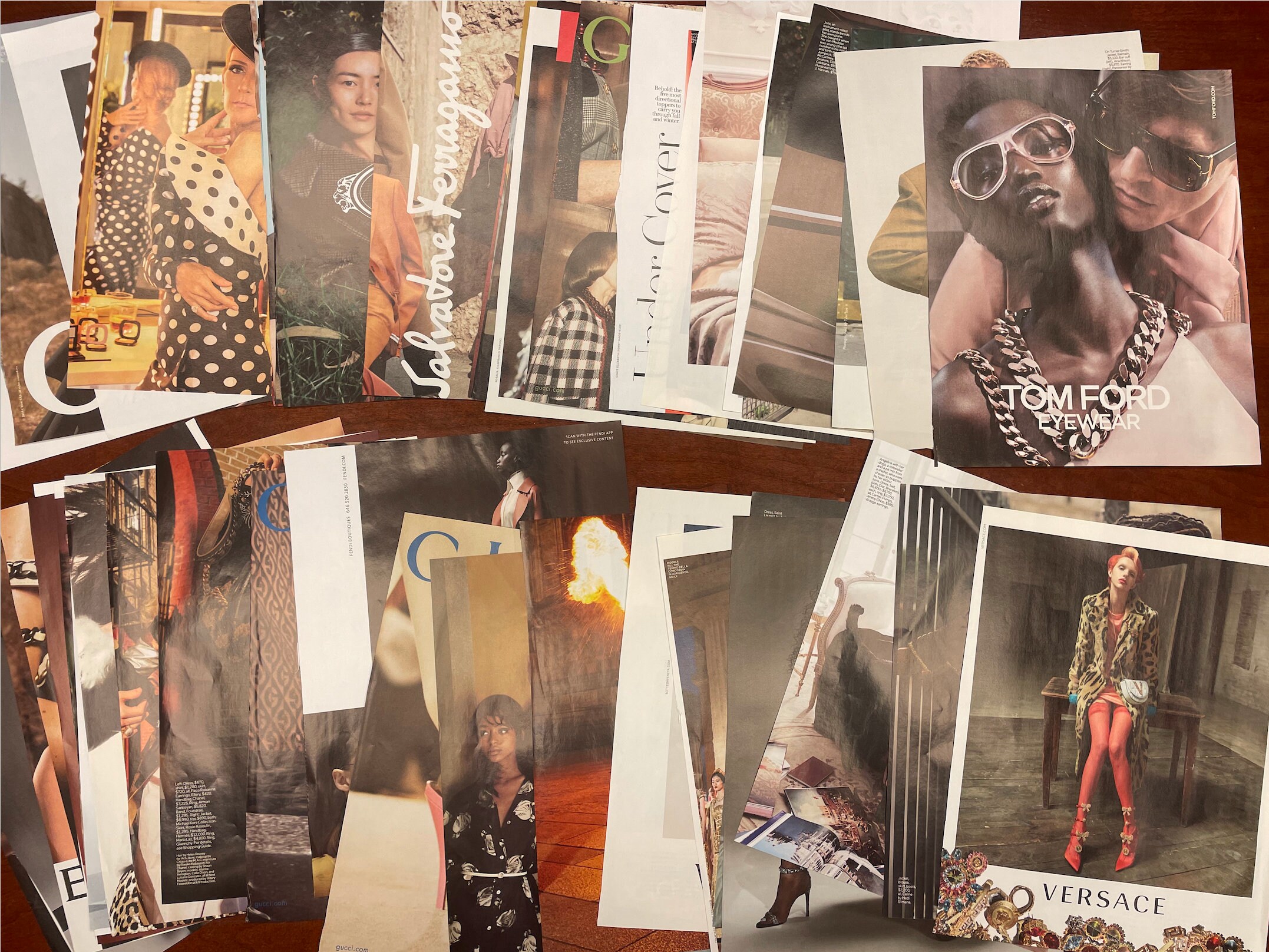 Magazine Collage Kit Dark Tones High Fashion 50 Pages 8x11 - Etsy