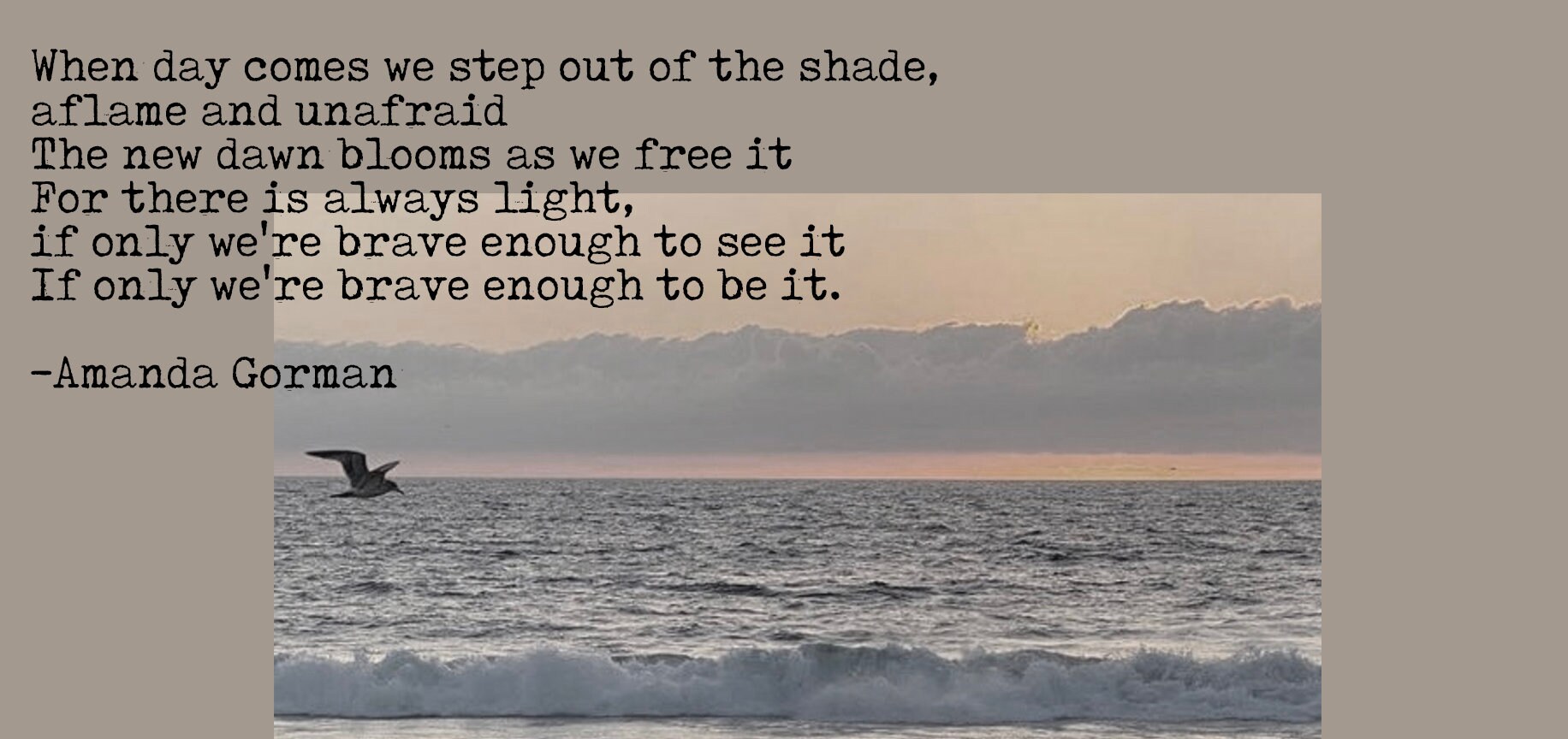 Amanda Gorman Inauguration Poem Excerpt Digital Download Art Print ...