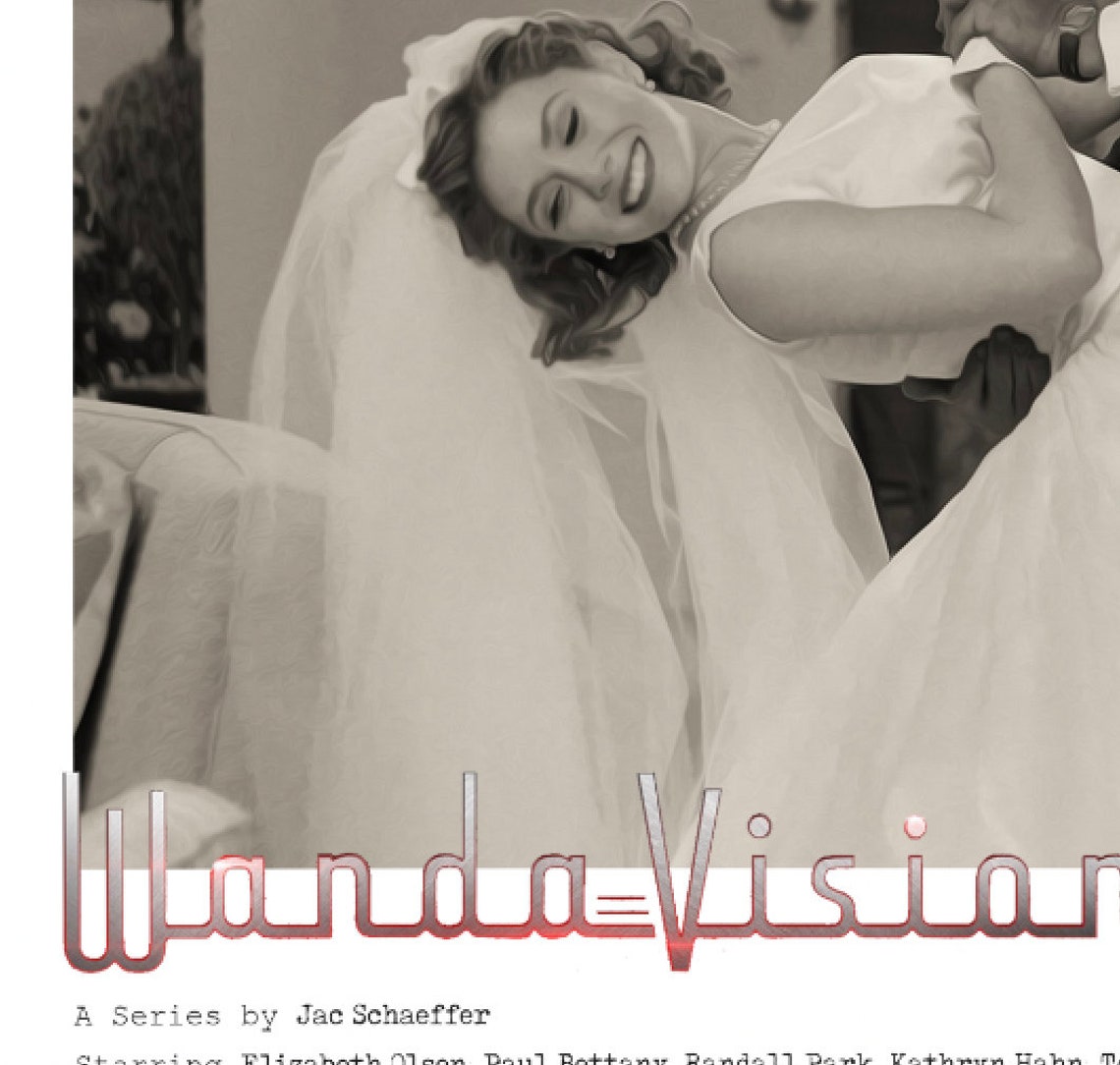 Wandavision Scarlet Witch Vision 50s Sitcom Credit Poster Minimal ...