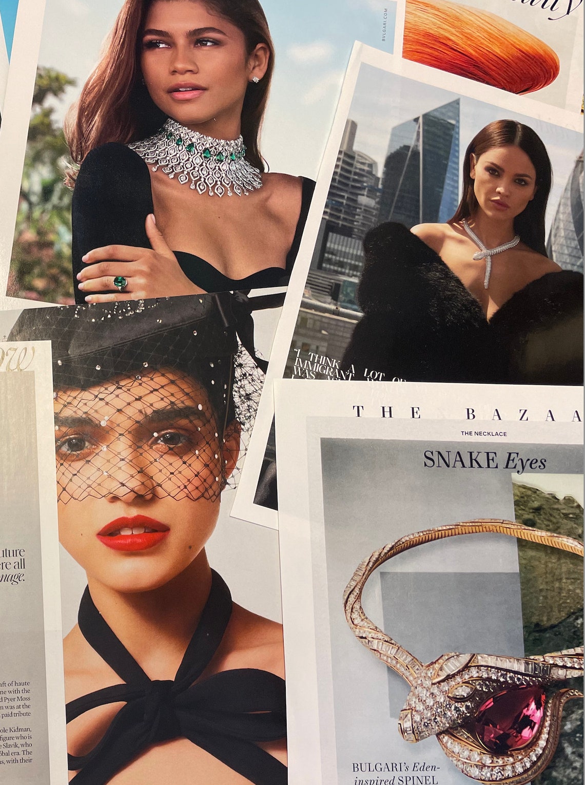 High Fashion Glamour Magazine Collage Kit Includes 40 - Etsy