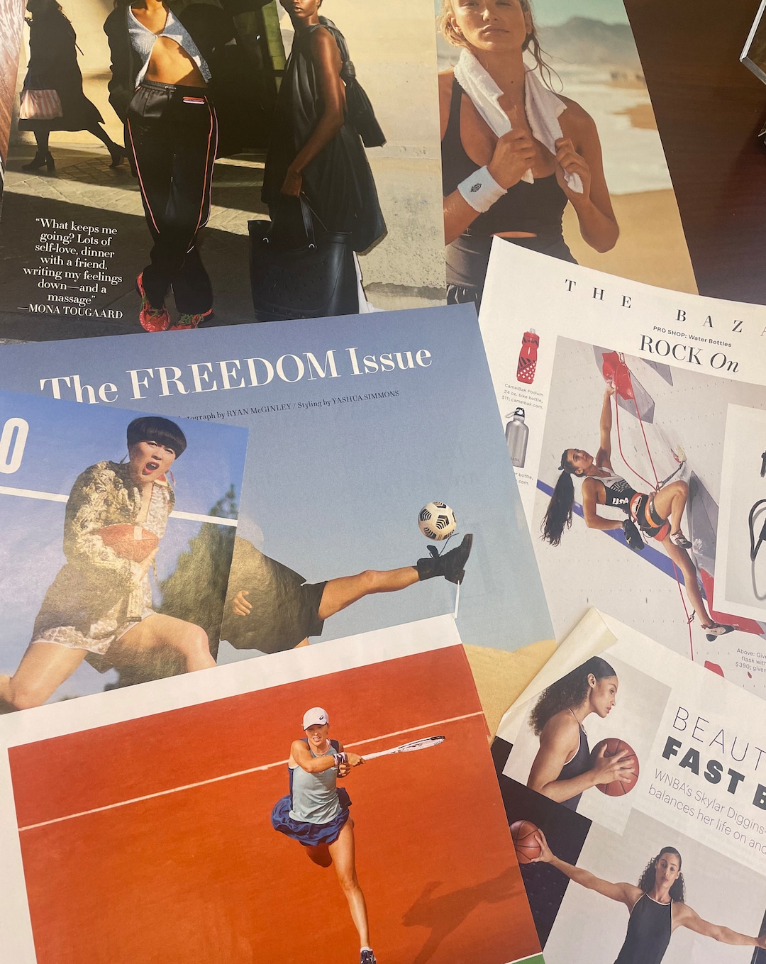 Magazine Collage Kit Athletic Aesthetic Sporty High Fashion 25 Pages ...