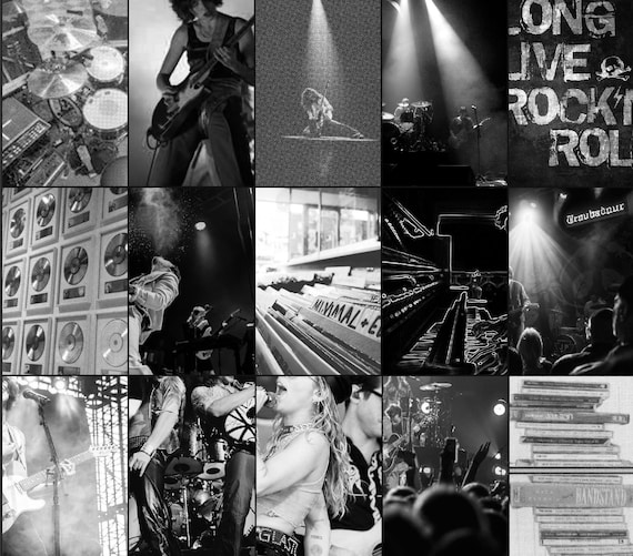 Black And White Music Collage