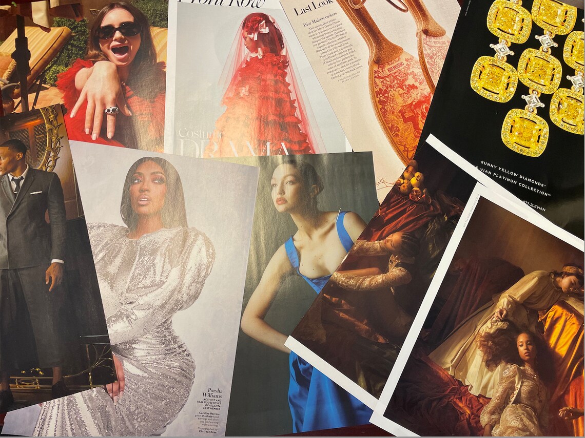 High Fashion Glamour Magazine Collage Kit Includes 30 - Etsy