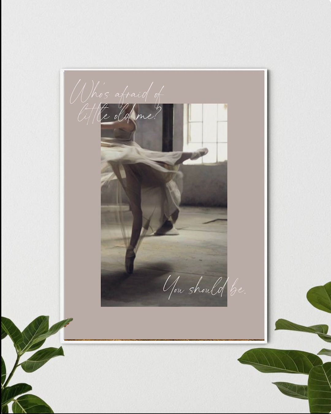 TTPD Who's Afraid of Little Old Me Ballet Digital Download Art Print ...