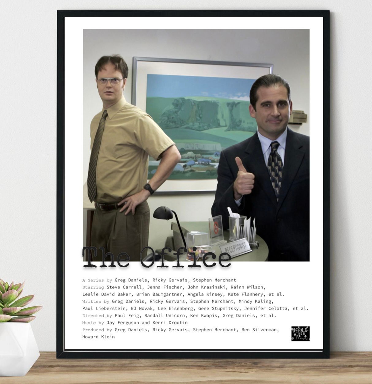 The Office Series Poster Michael Scott and Dwight Schrute Digital Art ...