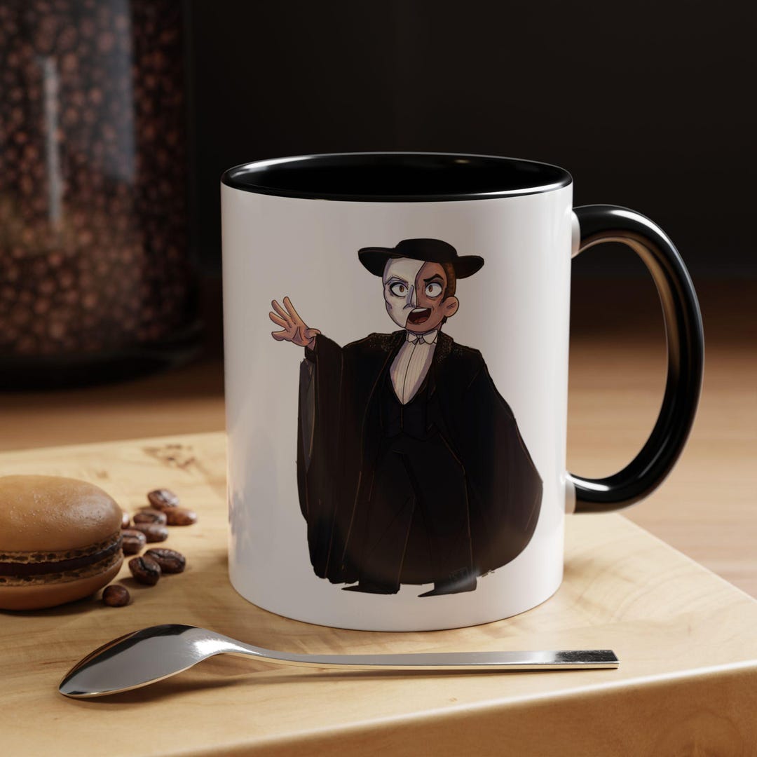 Erik Phantom of the Opera Coffee Mug, 11oz Accent Mug, Opera Lover Gift ...