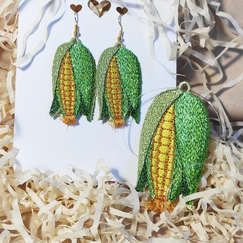 Corn Flower Earring - Etsy