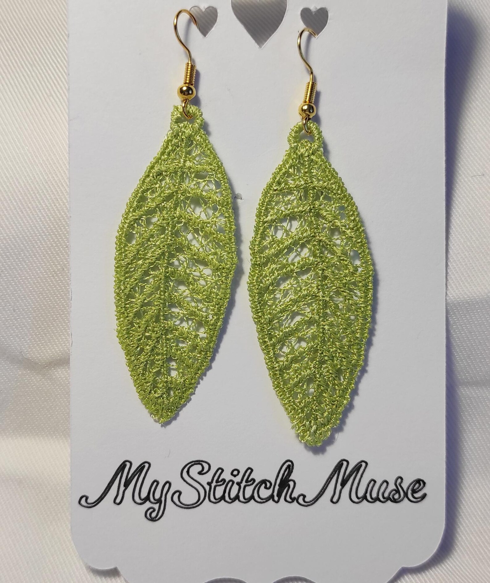 FSL Leaf Earrings Machine Embroidery Design – 3 Sizes - Etsy