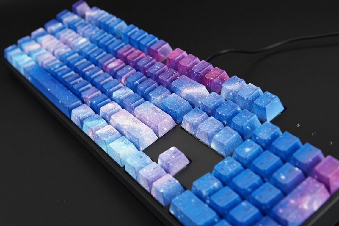 Milky Way PBT Keycap Set for Mechanical Keyboard OEM Profile | Etsy