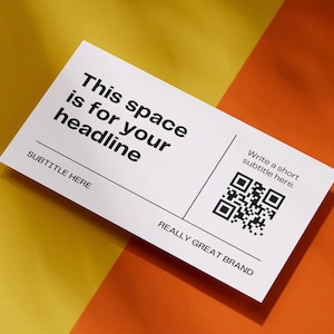 Business Cards, QR Code Design, 350gsm, Premium Silk Paper, Custom ...