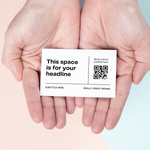 Business Cards, QR Code Design, 350gsm, Premium Silk Paper, Custom ...
