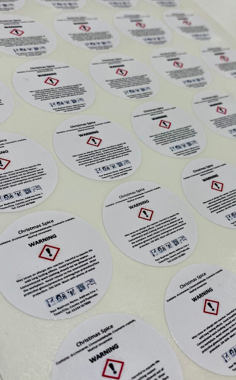 37mm Candle CLP Label Round | Etsy UK