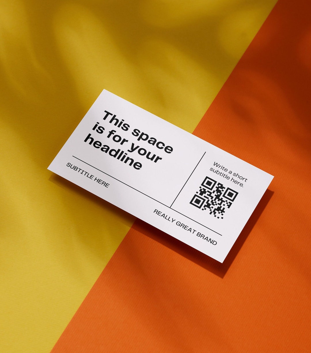 Business Cards, QR Code Design, 350gsm, Premium Silk Paper, Custom ...