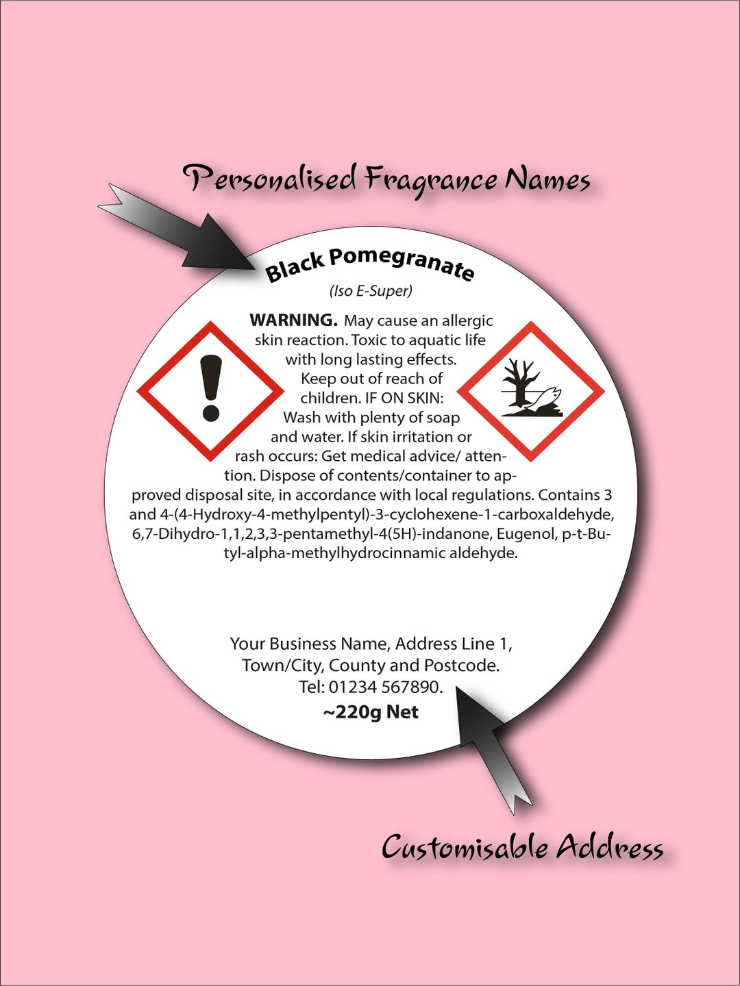 45mm Reed Diffuser CLP Label Round - Etsy UK